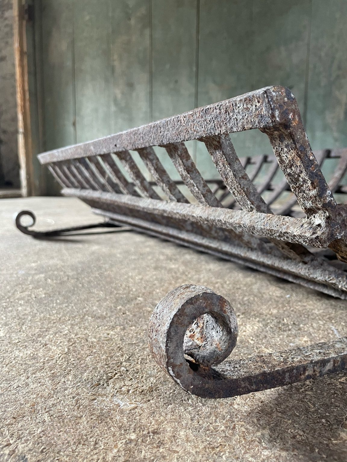 Rare Georgian Wrought Iron Log Cradle – Nook Antiques